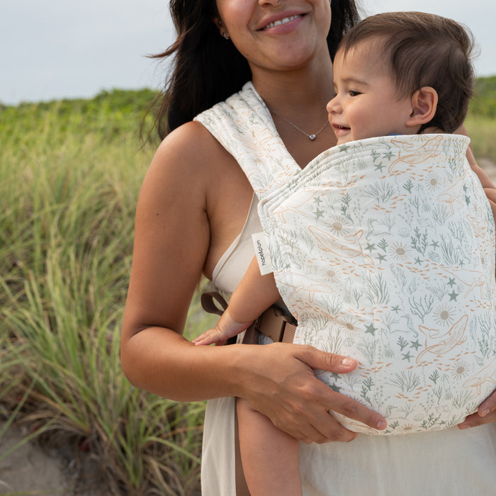 Cove Lark Baby Carrier - Soft Blue Soft Structured Carrier | hope&plum